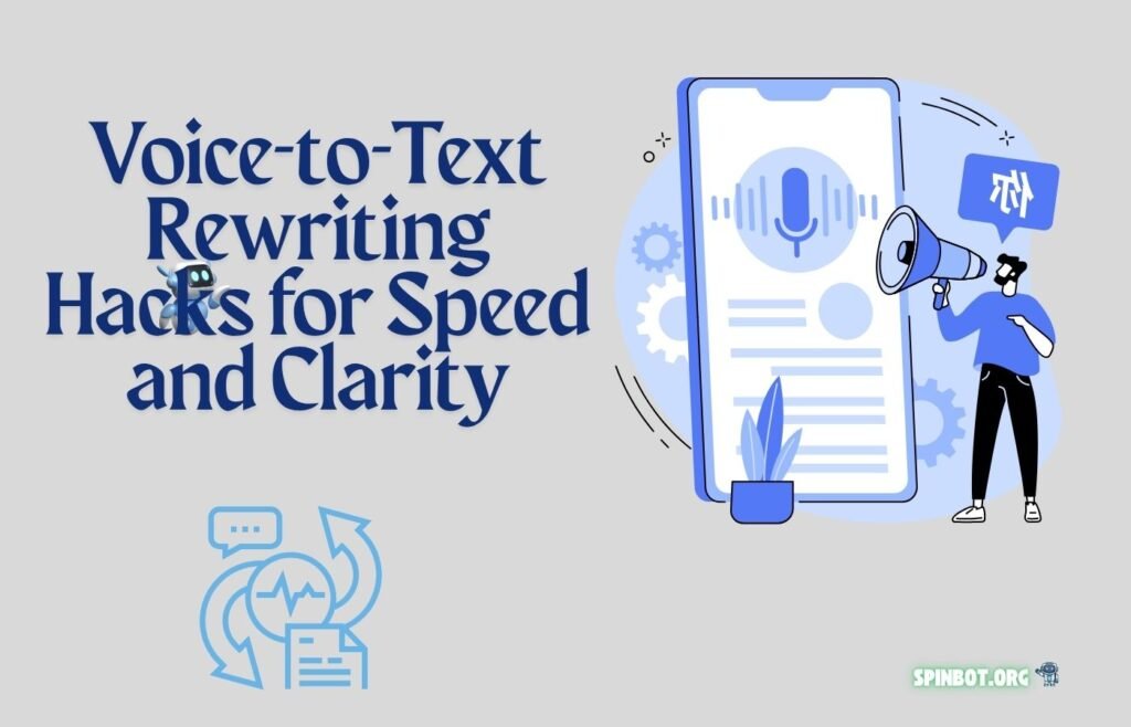 Voice-to-Text Rewriting Hacks for Speed and Clarity - SpinBot Blog - AI ...